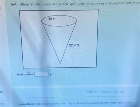 Instructions Find The Surface Area Of Each Figure Round Your Answers