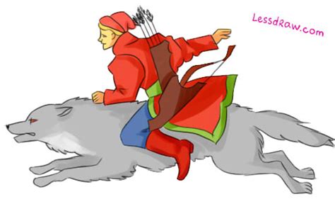 Как нарисовать Ивана Царевича и Серого Волка Lessdraw