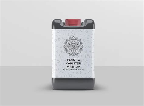 Premium Psd Plastic Canister Mockup