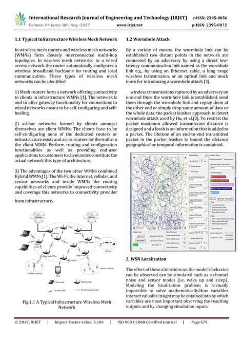 To Design A Hybrid Algorithm To Detect And Eliminate Wormhole Attack In Wireless Mesh Network Pdf