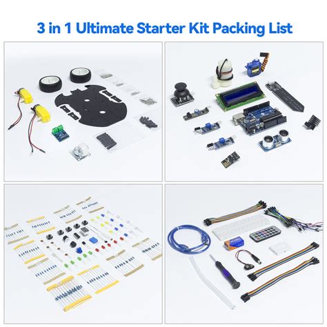 Sunfounder 3 In 1 Iot Smart Car Learning Ultimate Starter Kit