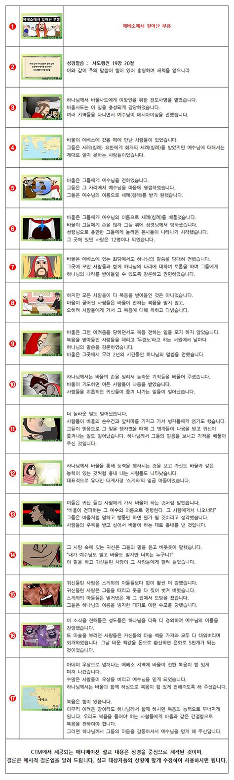 컴퓨터전문인선교회 애니메이션설교 에베소에서 일어난 부흥