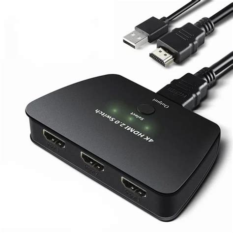 Verilux 4k 60hz Hdmi Switch 4k 60hz Hdmi Splitter Support Hdcp2 2 Hdr 1080p 3d Hdmi Switcher 3