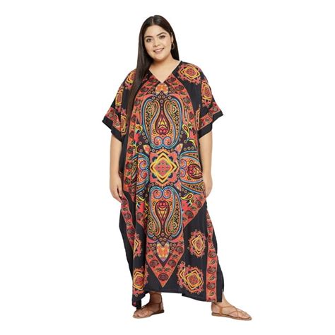 Oussum Women Plus Size Kaftans Dresses Long Casual Maxi Caftan Dress