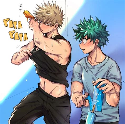 Bakugou and Deku в г Мультипликационные рисунки Милые рисунки Рисунки