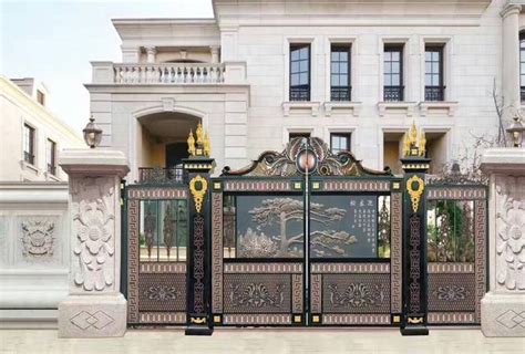 别墅大门展示 万州铝艺别墅大门 重庆禹实钢结构（铝制品）有限公司