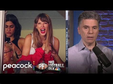 Mike Florio Spins Conspiracy Theory On Taylor Swifts Tnf Appearance For Travis Kelces Chiefs