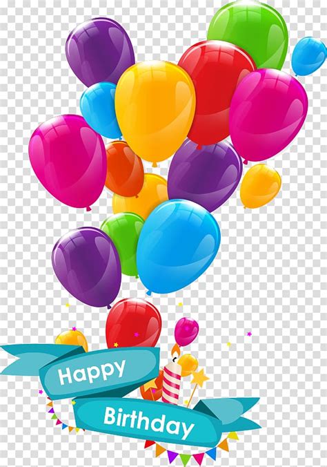 Happy Birthday With Balloons Balloon Birthday Cartoon Balloons