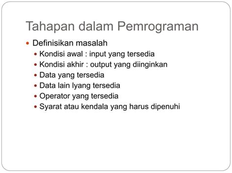 Algoritma Dan Pemrograman PPT