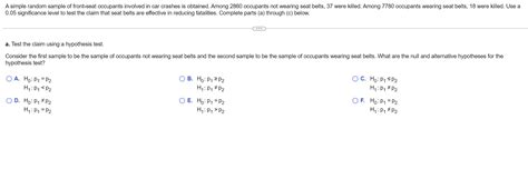 Solved Test The Given Claim Identify The Null Hypothesis Chegg