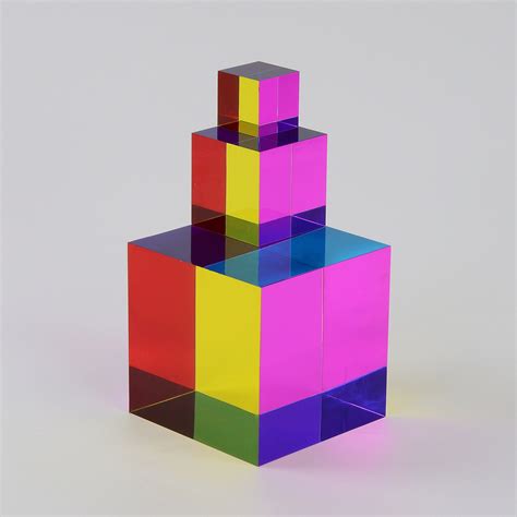Original Cmy Cube® 95mm Color Cube Optical Cube Cyan Magenta Yellow Subtractive