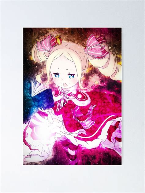 Beatrice Re Zero Fanart Poster For Sale By Spacefoxart Redbubble