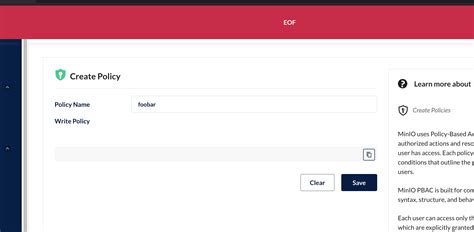 Eof On Creating New Policy In Gui · Issue 2257 · Minioconsole · Github