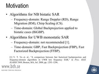 Fast Factorized Backprojection Algorithm For UWB Bistatic Pdf