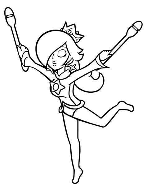 Rosalina Coloring Pages Coloringlib