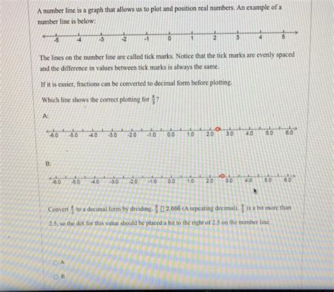 Solved A Number Line Is A Graph That Allows Us To Plot And Chegg Com