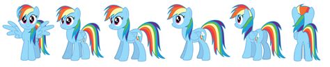 Rainbow Dash Vector Sprites By Aleximusprime On Deviantart