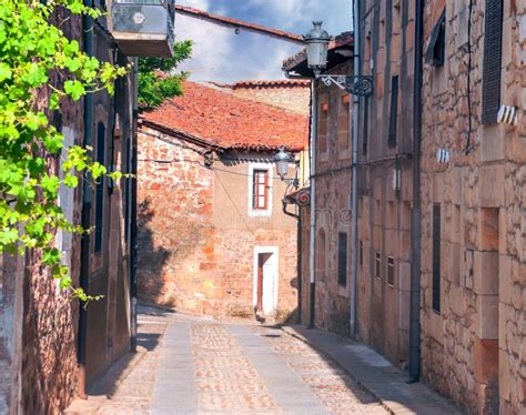 Street Of A Rural Town Stock Image Image Of Roman Leon 239876445