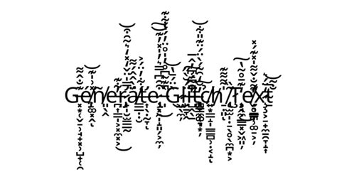 Glitch Text Generator Write In Glitch Text Capitalize My Title