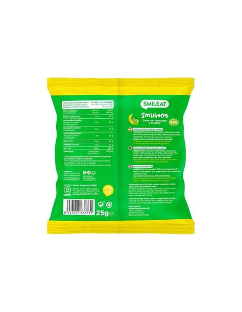 Comprar Smileat Snack Smilitos Manzana Y Platano 25 Ga Precio De Oferta