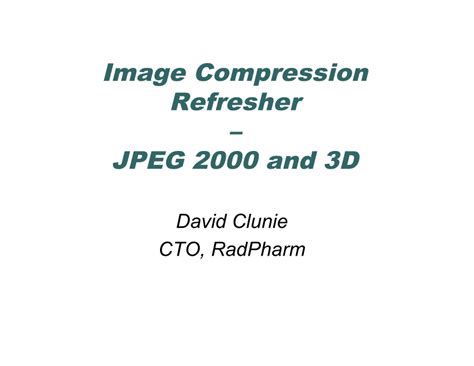 pdf image compression jpeg2000 and 3d