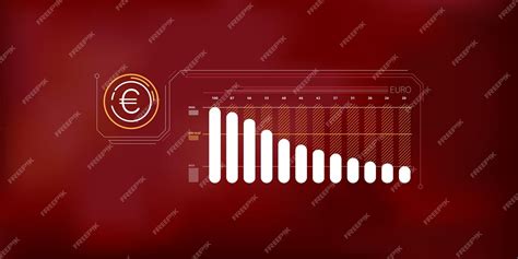 Premium Vector Abstract Simple Infographics About Euro Price Fall