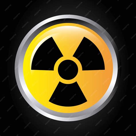 Premium Vector Atomic Signal Button Isolated Icon Design