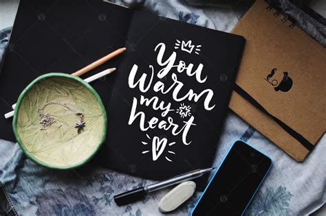 Vector Brushpen Set on Yellow Images Creative Store - 15861