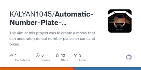 Github Kalyan1045automatic Number Plate Recognition Using Yolov5 The Aim Of This Project Was