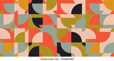 Modern Vector Abstract Geometric Background Circles Stock Vector
