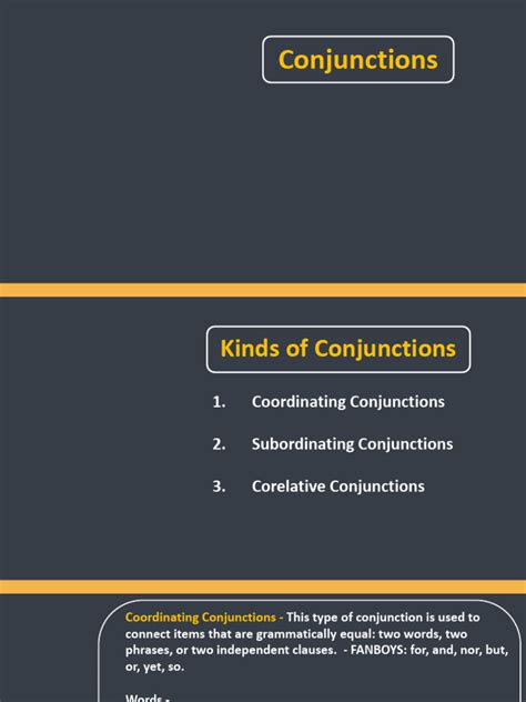 Conjunctions Grammar The One Download Free Pdf Semantic Units Languages