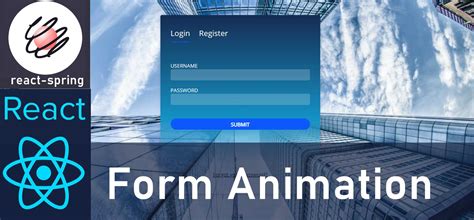 Reactjs Animation Create Loginregister Form With React Spring
