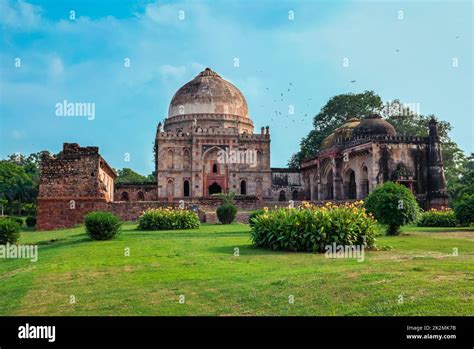 Sheesh Gumbad Tomb In Lodi Gardens City Park In Delhi India Stock