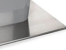 Julian Bowen Como 160cm Grey High Gloss Extending Dining Table