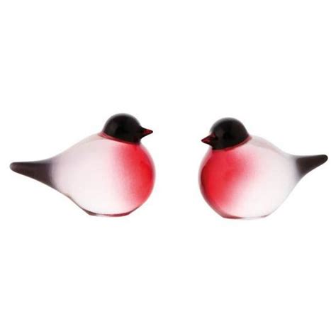 Dompap Glassfigur 6 Cm 2PK Hadeland Glassverk Travelstuff No