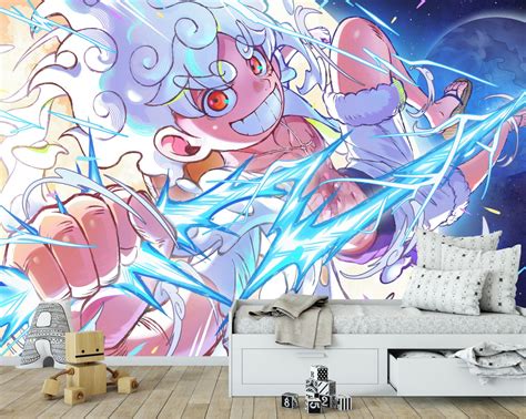 Adesivo De Parede One Piece Luffy Gear 5 2x1 Elo7