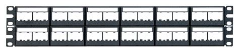 PANDUIT Patch Panel With Labels Stainless Steel Category Type Mini Com Panel Type Modular