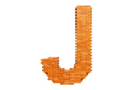 벽돌 글꼴 벽돌을 구축에서 문자 J 흰색 배경에서 격리된 3d 렌더링 0명에 대한 스톡 사진 및 기타 이미지 0명 갈색 건축 Istock