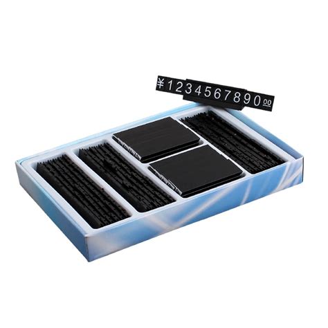 aluminum alloy number price tag signs 1box arabic numerals together