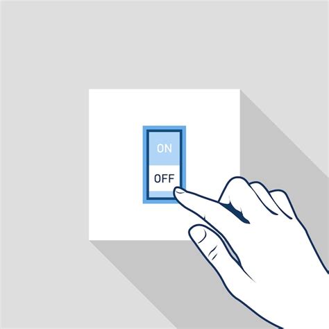 Premium Vector Hand Switching Off Lights Saving Energy And Energy