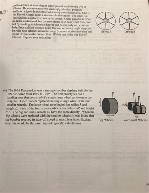 Solved Ap Physics 1 Review Packet 09 Problem 1 Four