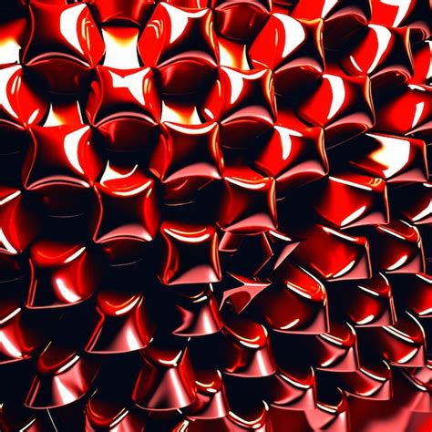 Premium Ai Image Red Trefoil Abstract Background