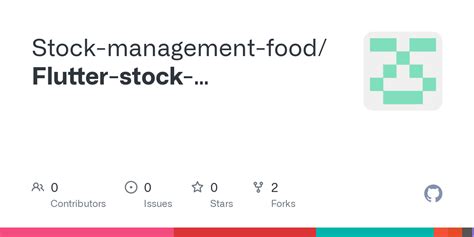 Github Stock Management Foodflutter Stock Management