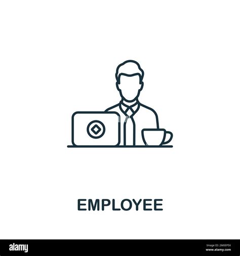Employee Icon Monochrome Simple Company Structure Icon For Templates Web Design And
