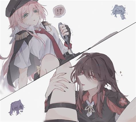 Hu Tao And Yanfei Genshin Impact Drawn By Nutthanunkhomk1 Danbooru