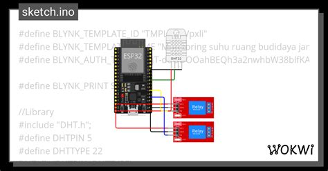 Esp32 Dht22 Relay Wokwi Esp32 Stm32 Arduino Simulator