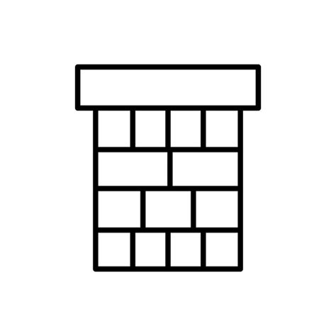 Premium Vector Chimney Icon Isolated On White Background