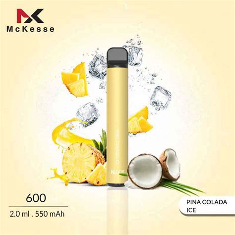 Vape 600 Puffs Pina Colada Ice Mckesse Uk Top Vape Distributor