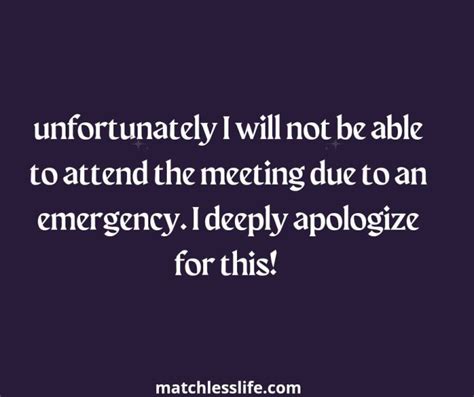 100 Words To Say Unfortunately I Will Not Be Able To Attend The Meeting
