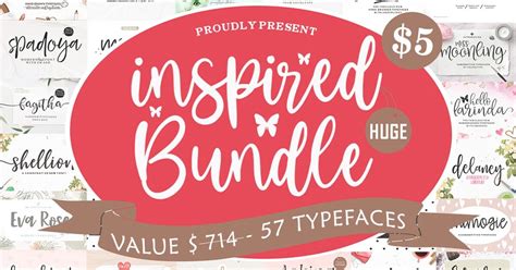 Valentine Font Bundle Bundle · Creative Fabrica